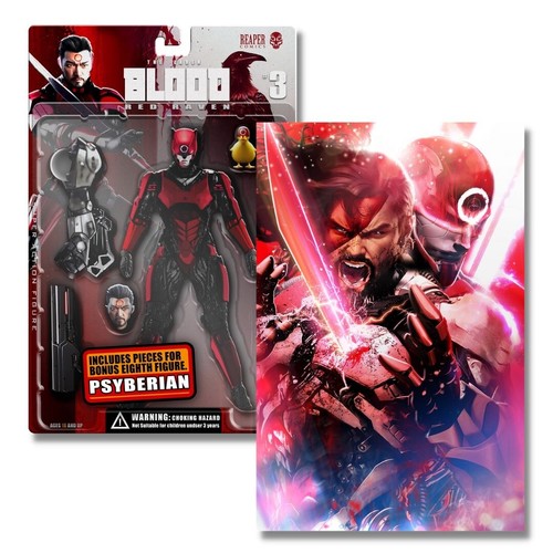 BLOOD RED RAVEN 3 EXCLUSIVE VIRGIN SPOT FOIL & ACTION FIGURE COVER - LE ...
