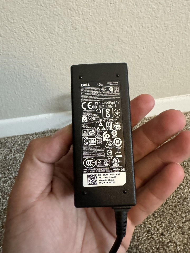 Genuine OEM Dell Laptop Charger AC Adptr Power Supply LA45NM140 0KXTTW ...