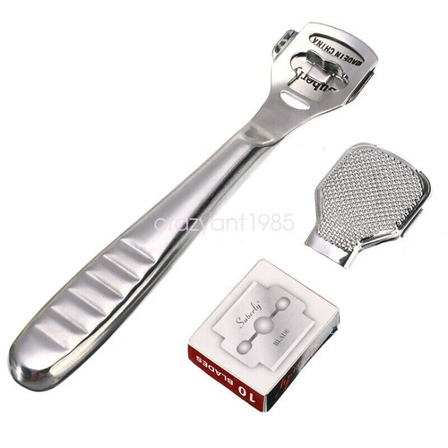 Pedicure Tool Foot Skin Scraper Remover Callus Shaver Stainless Steel ...