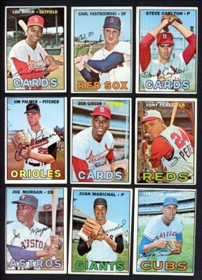 1967 TOPPS SET LOT 295 DIFF VG-EX/EX YASTRZEMSKI BROCK CARLTON 508969 ...