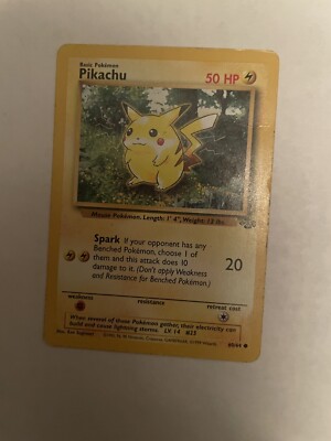 Pokémon card pikachu basic Pokémon 1995 | eBay