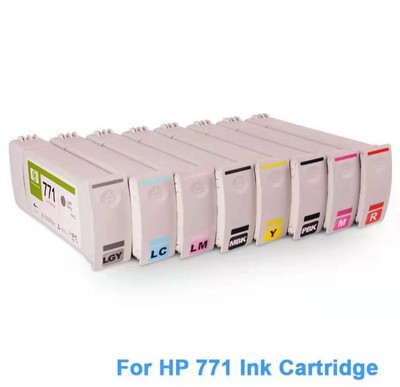 8Color/set For HP 771 Ink Cartridge For HP DesignJet Z6200 Z6800 ...