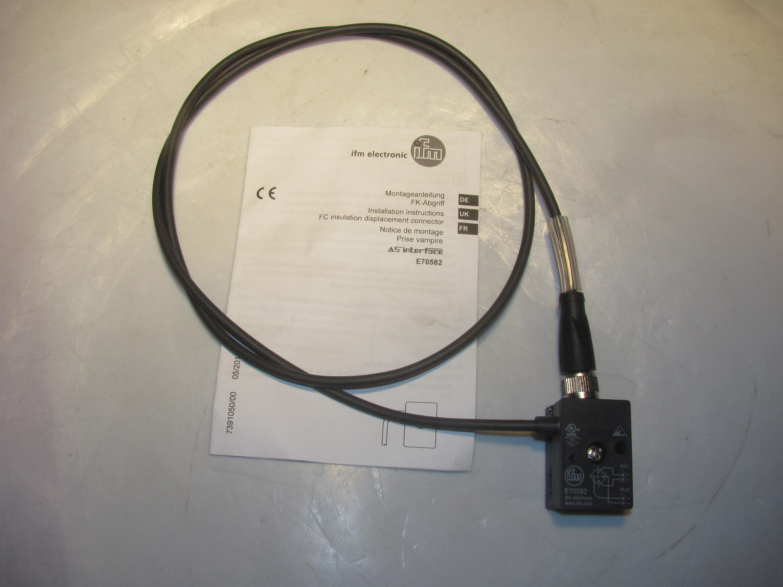 IFM EFECTOR E70582 AS-INTERFACE FLAT CABLE INSULATION DISPLACEMENT ...