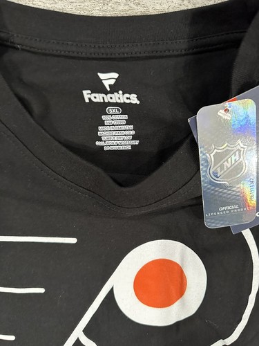 Fanatics Philadelphia Flyers T-shirt Black Mens Big Tall Size 5XL Front ...