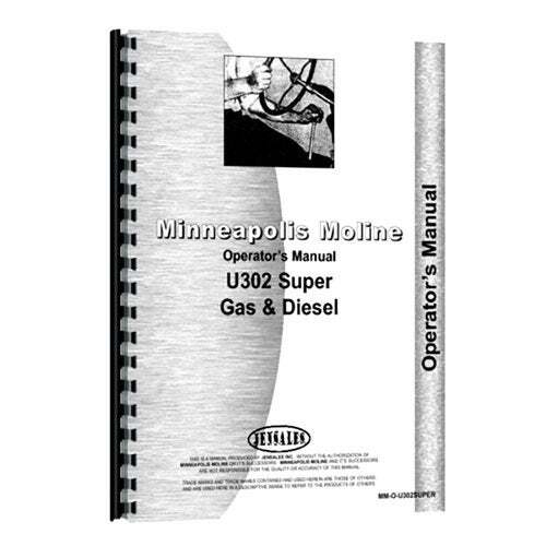 Operator's Manual fits Minneapolis Moline Super U302 | eBay