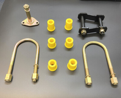 REAR LEAF SPRING SHACKLE+BUSHES+U-BOLTS+PIN FOR FORD RANGER ER24 2.5TD ...