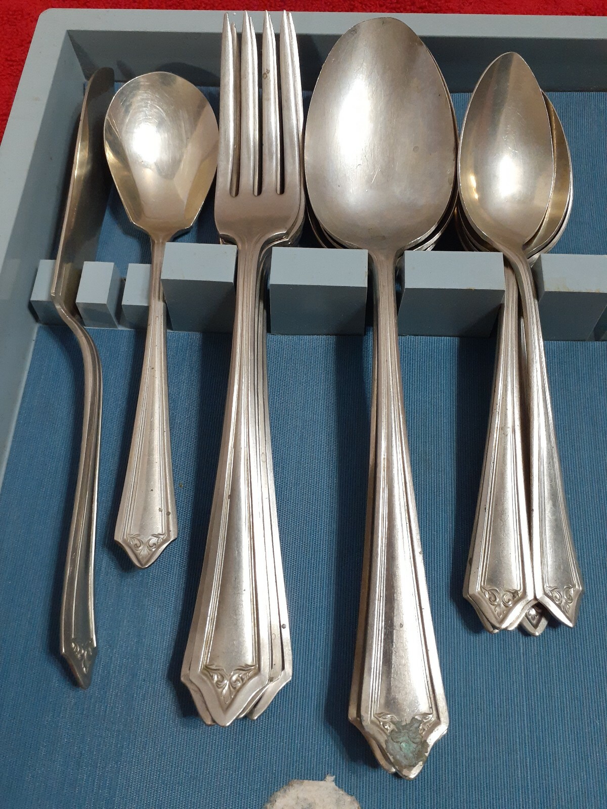 A.S. Co. Nickel Silver Panama 41 Piece Flatware Set | eBay