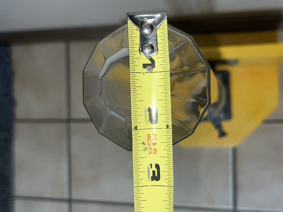 DIXIE VORTEX GLASS CUP HOLDER DISPENSER W/ LEVER & BRACKET 25" CIRCA ...