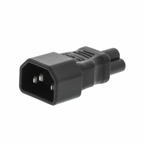 Ex-Pro IEC C14 3 Pin Socket To IEC C5 Cloverleaf Plug Adapter | eBay