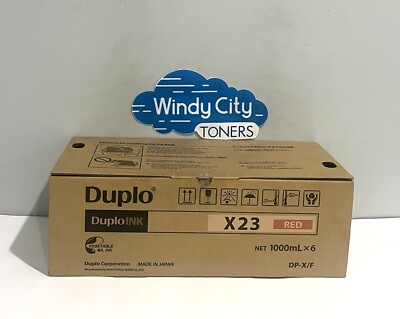 DUPLO DP-U950 DU23L Original INK X23 RED 1000ML X6 Cartridge DP-J450,DP ...