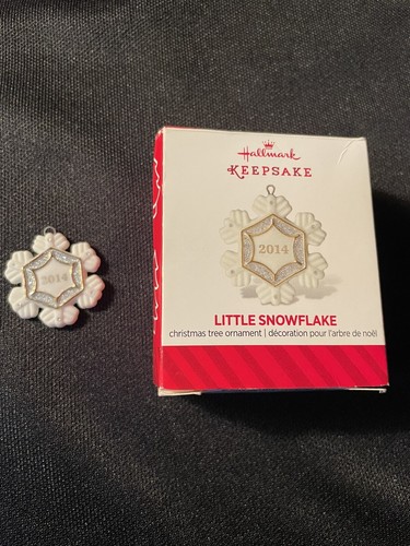 Hallmark - Little Snowflake - Porcelain - 2014 Miniature Keepsake ...