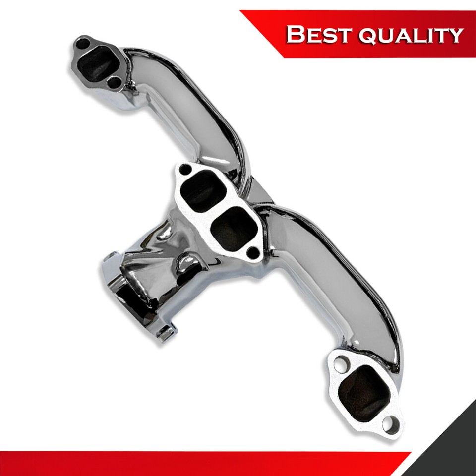 Chrome Ram Horn Exhaust Manifolds Suit Chevy SBC 283 305 327 350 383 ...