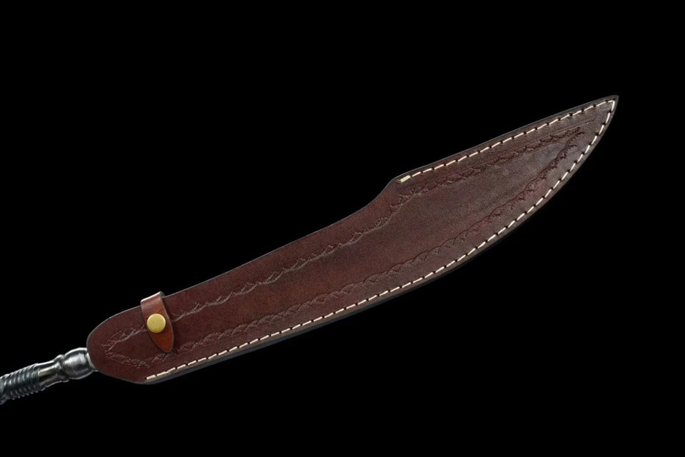 Chinese Polearm Guandao Dao Guan Yu Weapon Halberd Folded Damascus ...