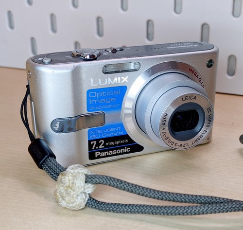 NO CHARGER Panasonic Lumix DMC-FX12 Digital Camera Leica Lense With ...