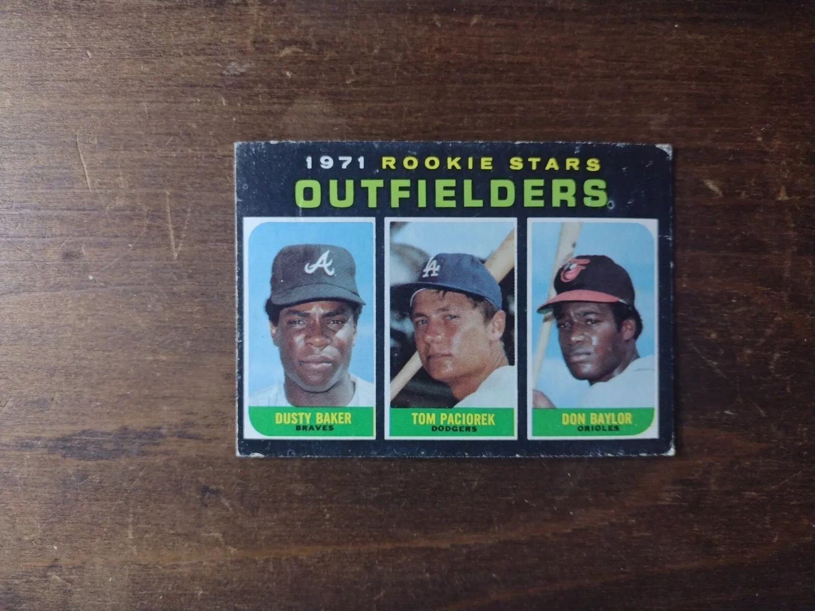 1971 TOPPS 709 DUSTY BAKER, TOM PACIOREK, DON BAYLOR ROOKIE rare Rare ...