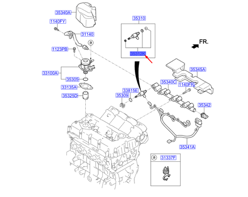 KIA SPORTAGE QL MK4 Fuel Injector O-Ring Kit 353122G750 NEW GENUINE | eBay