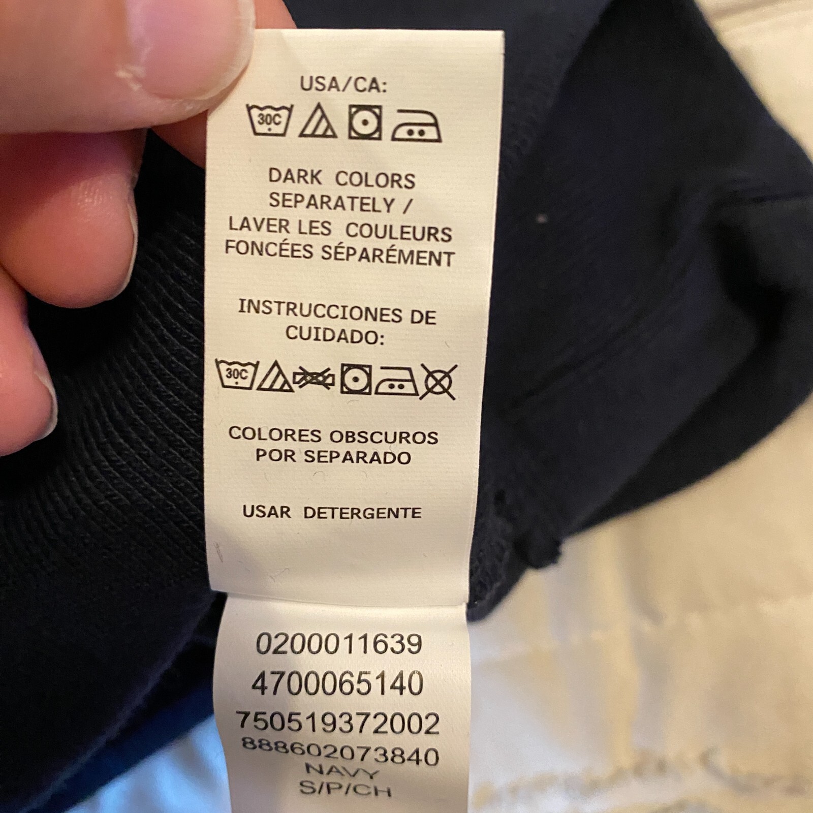 Chaps Ralph Lauren Pullover Mens Small Navy Maroon Stripe Fuzzy 1/4 ...