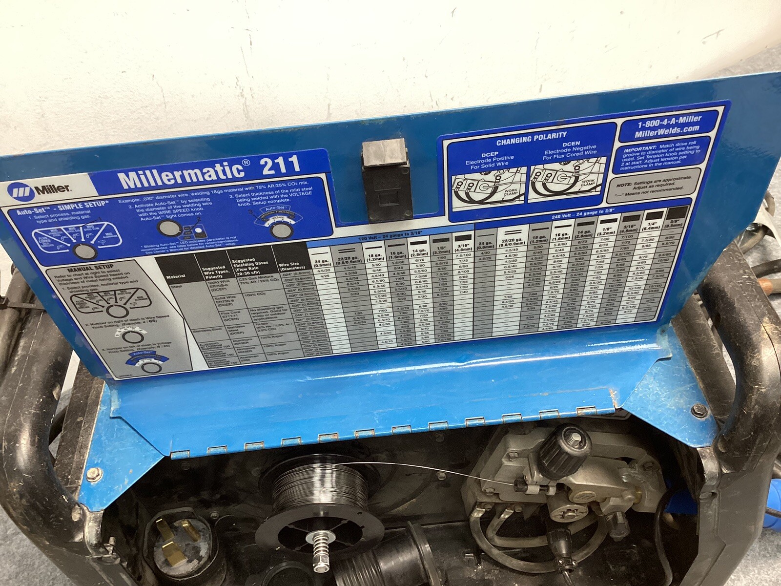 Miller Millermatic 211 MIG Welder Wire Feed W/ Gas Regulator | eBay