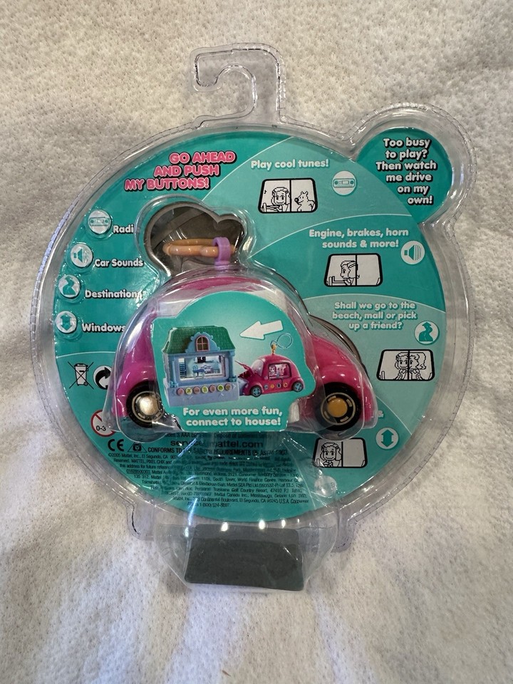 Pixel Chix Road Trippin Pink Car Keychain Toy Girl 1st Edition NEW NIP ...