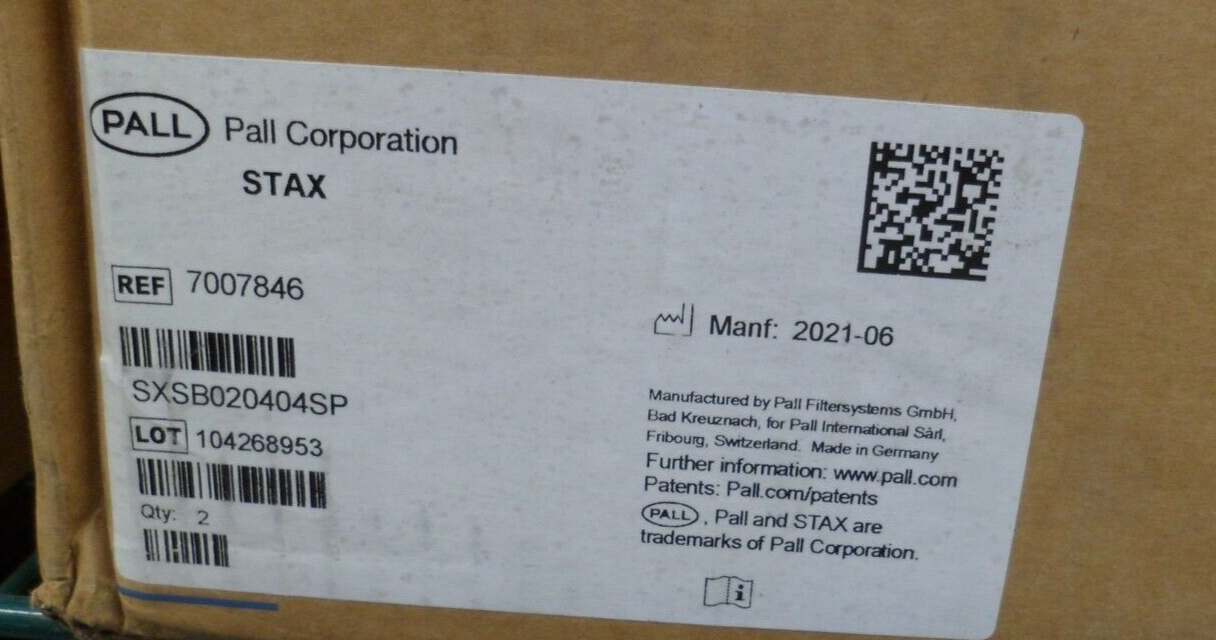 Pall Corporation Ref 7007846 SXSB020404SP STAX Filter | eBay