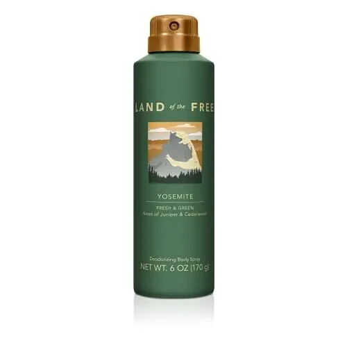 LAND of the FREE YOSEMITE Body Spray FRESH & GREEN 6 oz Juniper ...