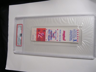 1976 NLCS Game 2 Ticket Stub PSA 3 Encapsulated | eBay