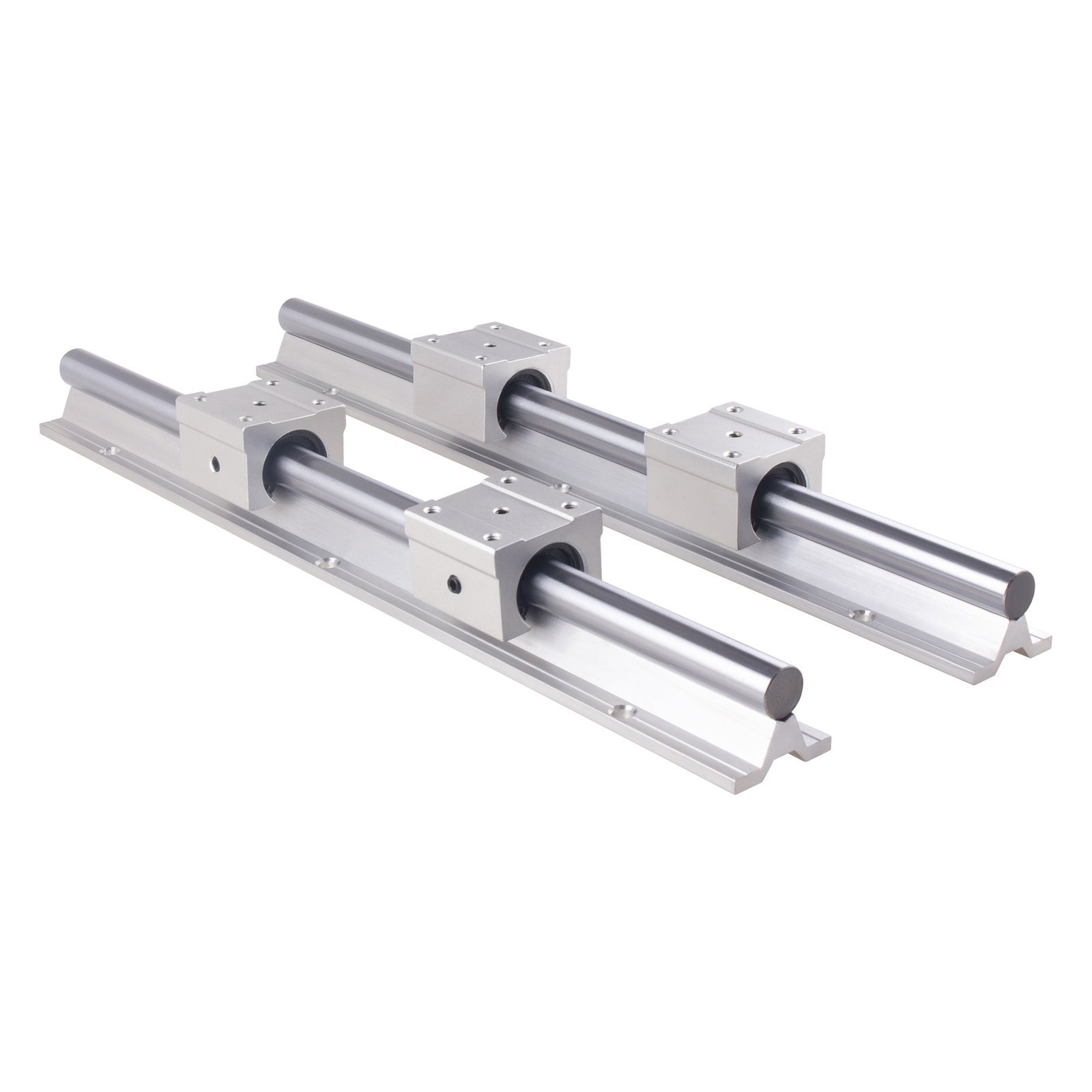 CNCYEAH 2PCS SBR12 300-1500mm Fully Supported Linear Rail &4PCS SBR12UU ...