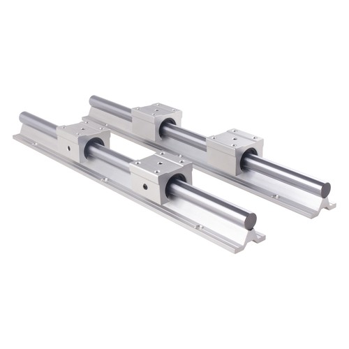 2PCS SBR12 300-1500mm Fully Supported Linear Rail &4PCS SBR12UU Block ...