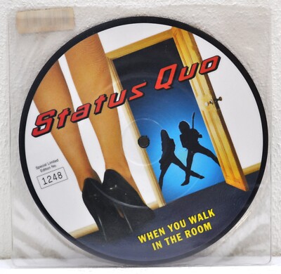 STATUS QUO "When You Walk In The Room" 45RPM Picture Disc Polygram 577 ...