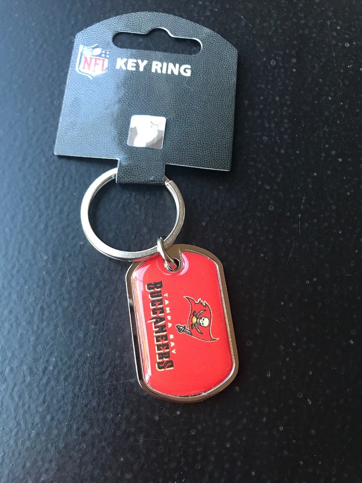Tampa Bay Buccaneers Keychain Rainbow 🌈 Dog Tag Heavyweight Aminco NFL ...
