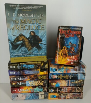 LE Modesitt~SAGA OF RECLUCE #1-13 PB Lot Fantasy Magic~Chaos Balance+ ...