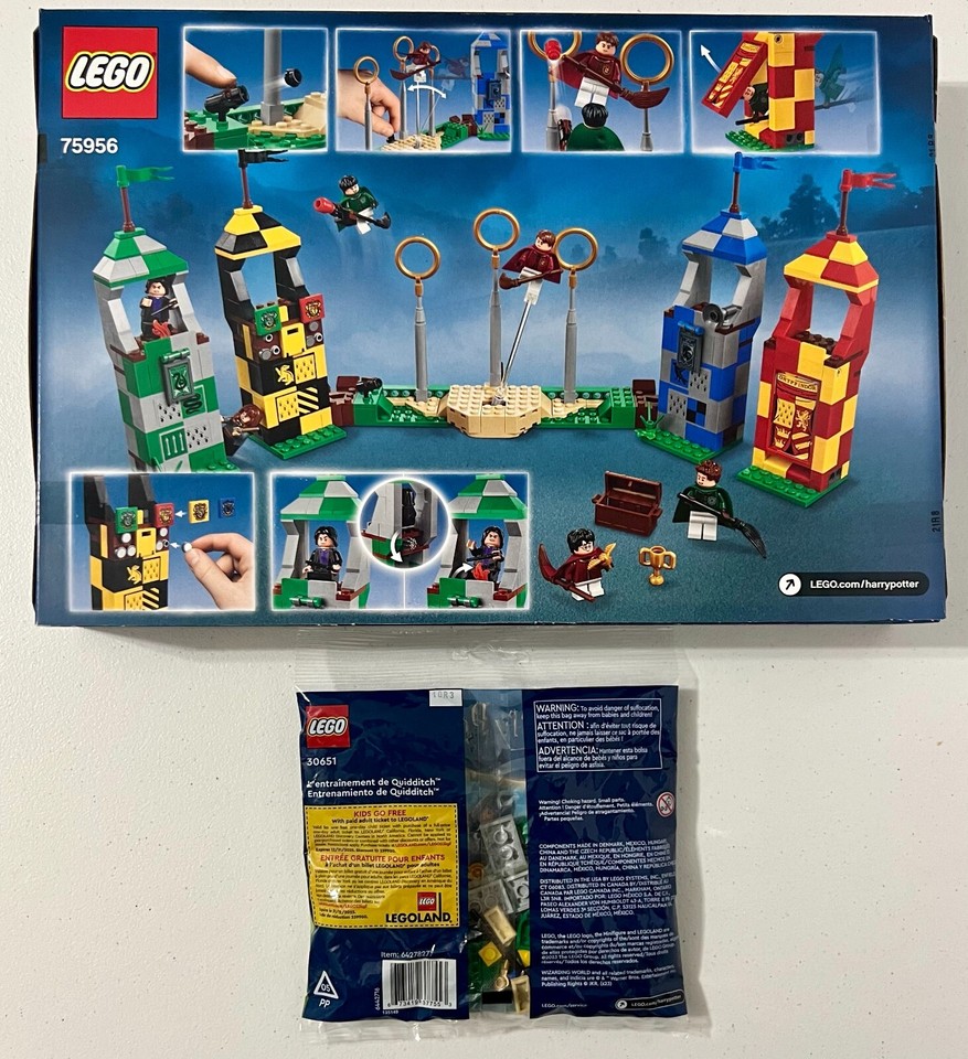 LEGO 75956 Harry Potter QUIDDITCH MATCH & 30651 Quidditch Practice Both ...