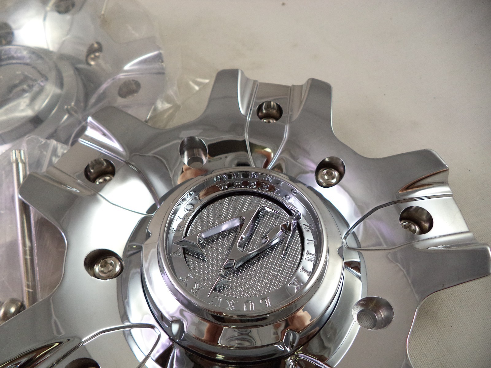 Zinik Wheels Chrome Custom Wheel Center Caps # MS-CAP-Z208 / Z21 FWD (2 ...