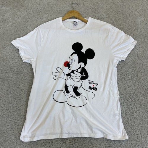 Disney x Comic Relief T Shirt Womens L Large Mikey Mouse Red Nose Day ...