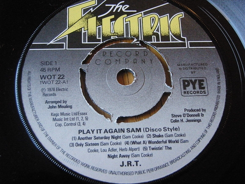 J.R.T. - PLAY IT AGAIN SAM (DISCO STYLE) 7" VINYL (EX) | eBay