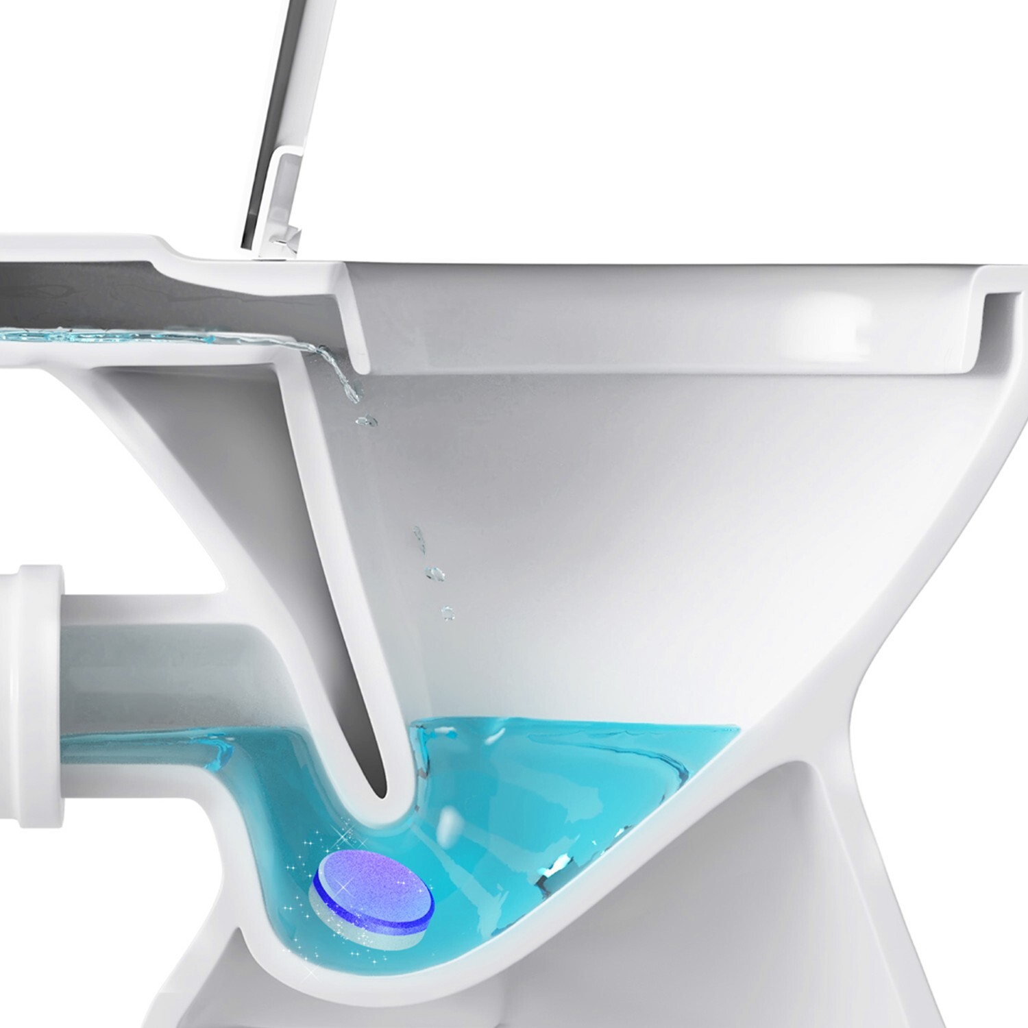 60x Oputec WC Active Tabs - Toiletten, Urinal Reinigungstabs mit ...