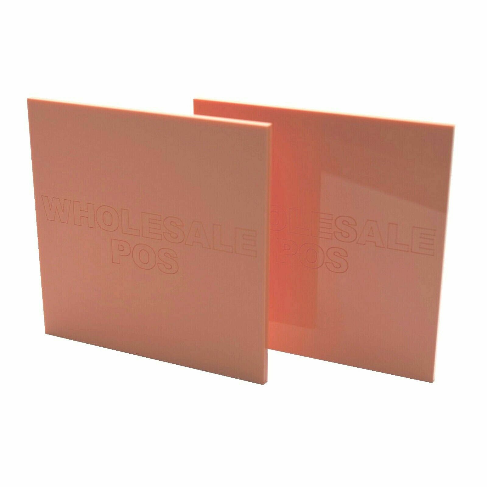 Coral Candy Pink Perspex® Acrylic Sweet Pastel Sheet A5 A4 A3 3mm Thick ...