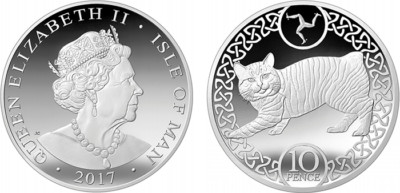 Isle of Man 10p pence lucky MANX CAT 😺 coin 2017 - 2021 good CIRC & UNC ...