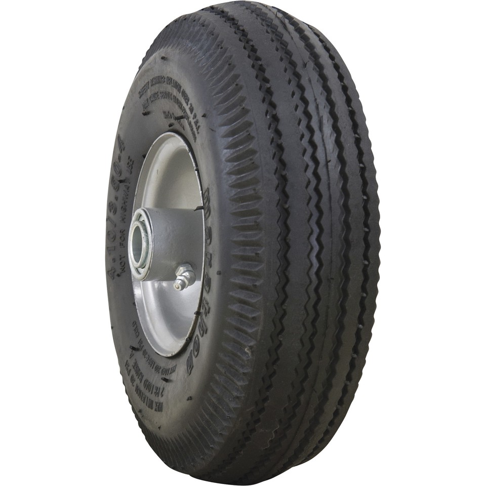 Marathon Tires Pneumatic Hand Truck Wheel, 3/4in. Bore, 4.10/3.50-4in ...