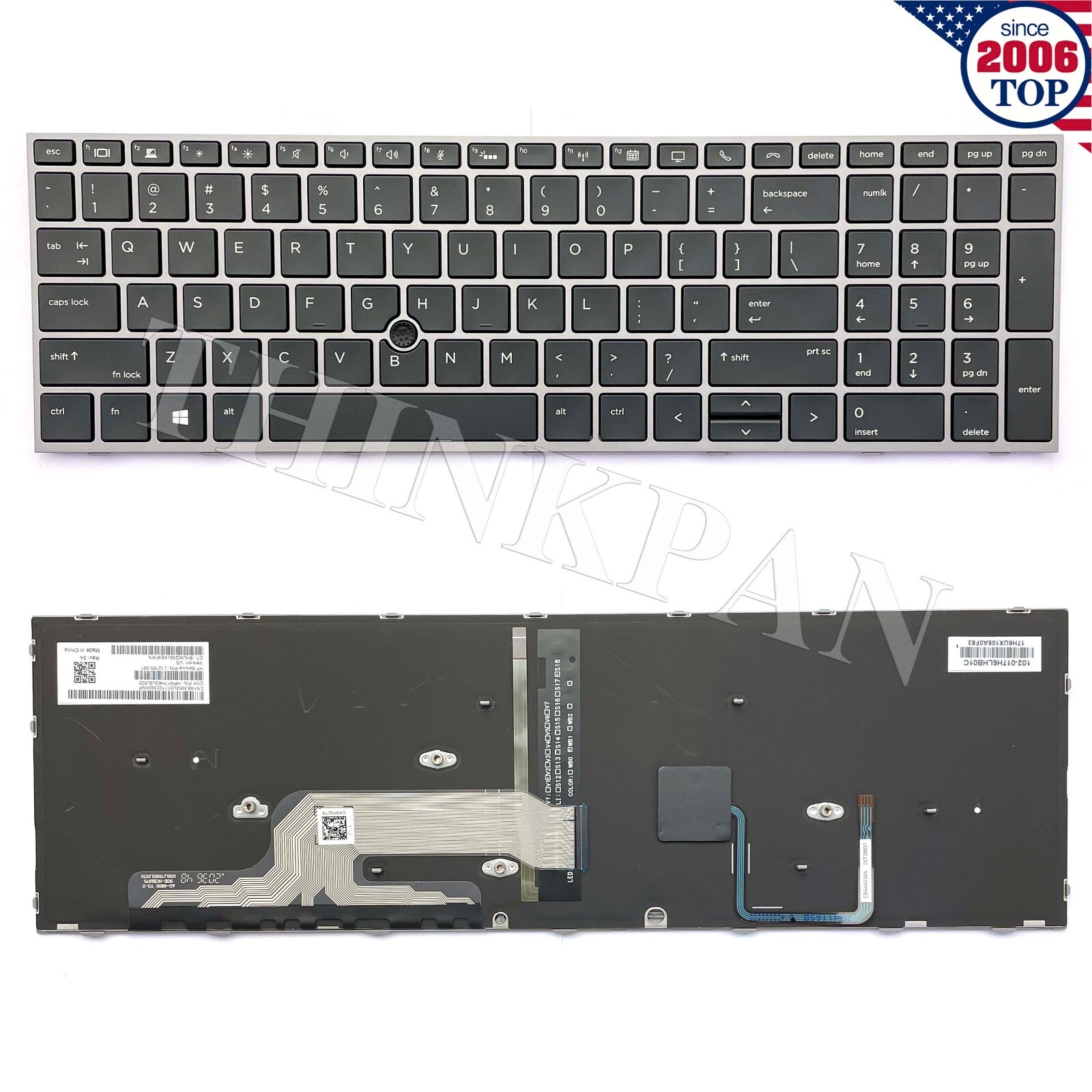 New Genuine US Keyboard Backlit for HP ZBOOK 15 G5 17 G5 （Not Fit for ...