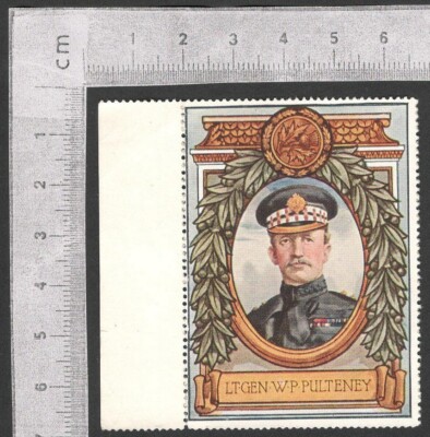 (AOP) GB WW1 Lord Roberts Fund poster stamp - LT GEN W.P.PULTENEY | eBay