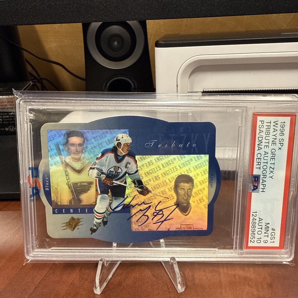 Wayne Gretzky 1996 SPX Upper Deck Tribute Autograph GS1 PSA 9 10 Auto ...