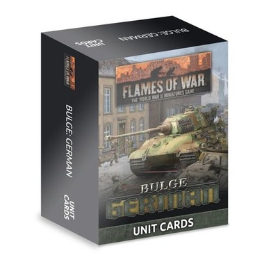 Flames of War Bulge: German Unit Cards FOW FW271U 9420020255326 | eBay ...