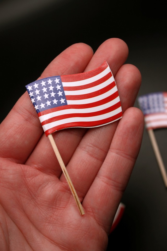 American Flag 24Pk Miniature 1:50 Scale Flags for Diorama, 4th July ...