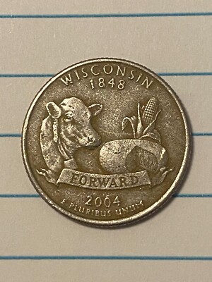 2004 D Wisconsin quarter with double clad error! | eBay