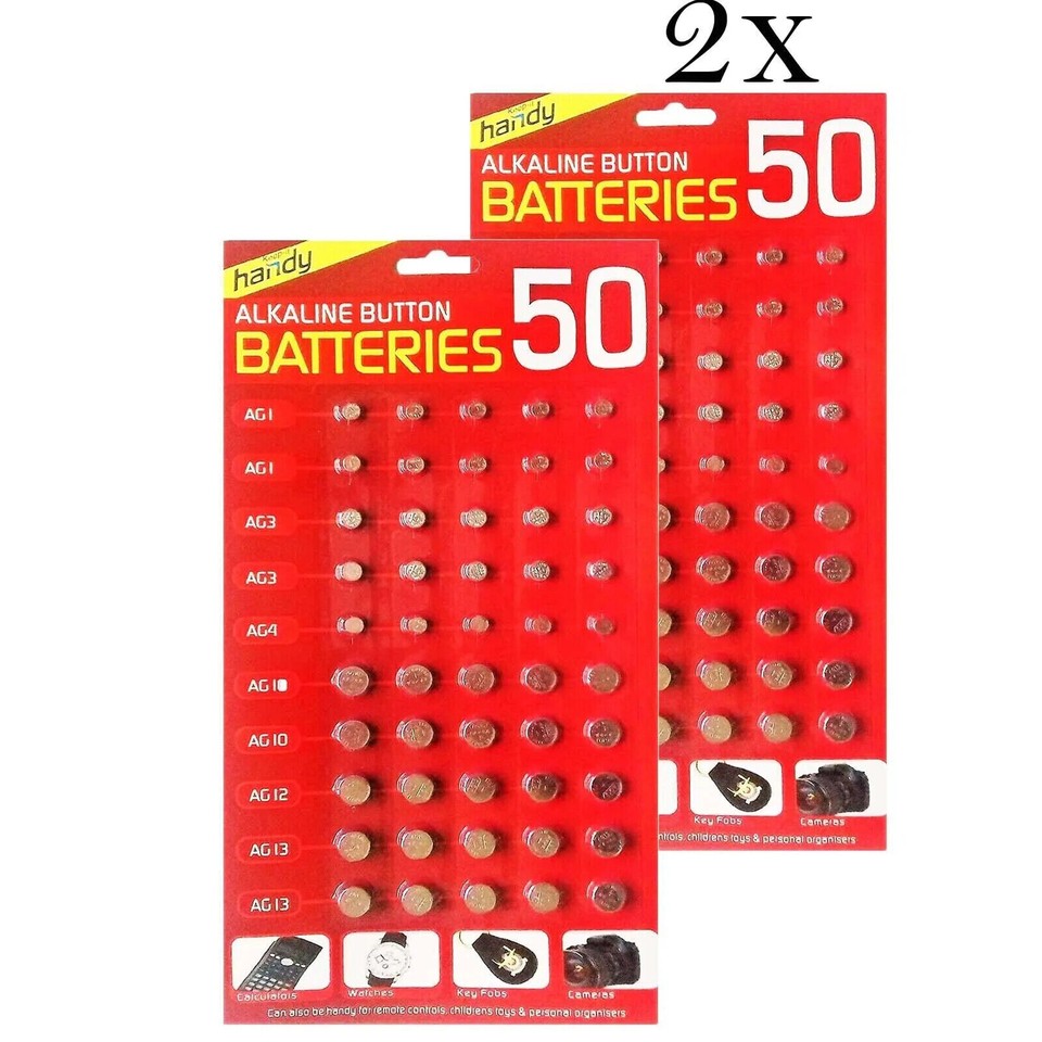 50 X Mix ASSORTED Watch Cell Batteries | eBay UK