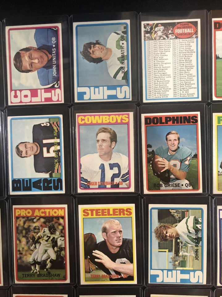 1972 TOPPS FOOTBALL HIGH GRADE COMPLETE SET (1-351) Beautiful Sharp ...