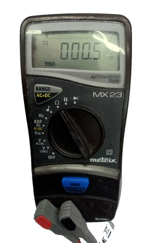 METRIX MX23 Multimètre Numérique CAT III 600V 5000pts AUTORANGING TRMS ...