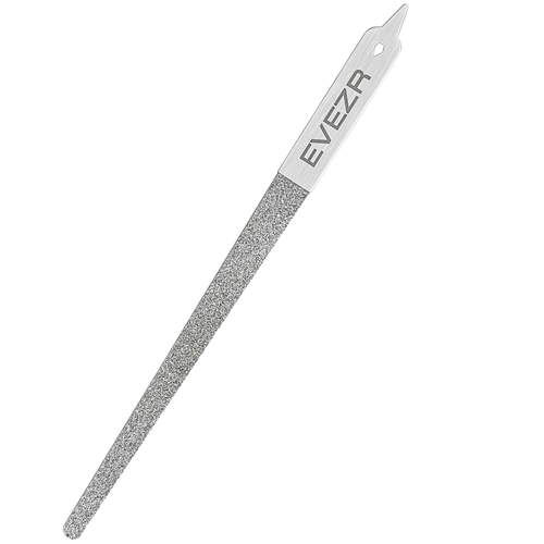 Evezr 8 Inch Diamond Sharp Stainless Steel Nail File 100 Grit - Fingers ...