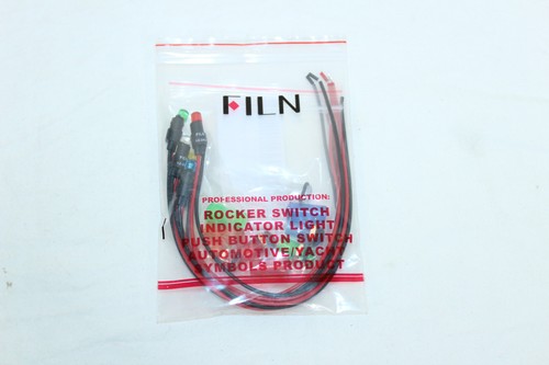 Filn Rocker Switch Indicator Light 5pc 8mm 12v LED Red Green Blue White ...